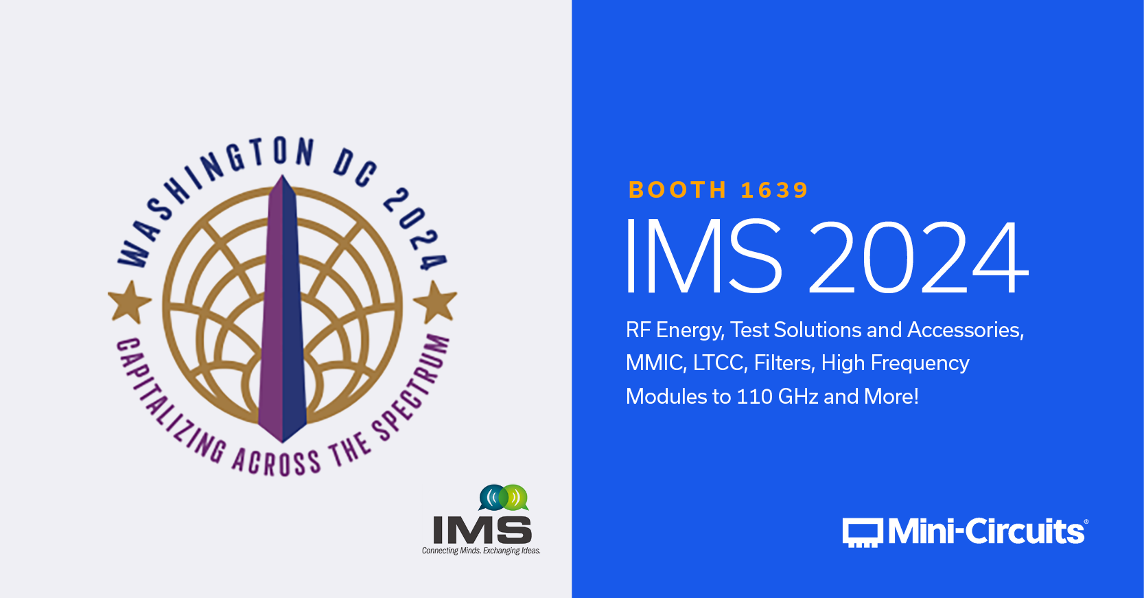 Join Mini-Circuits at The 2024 International Microwave Symposium (IMS ...